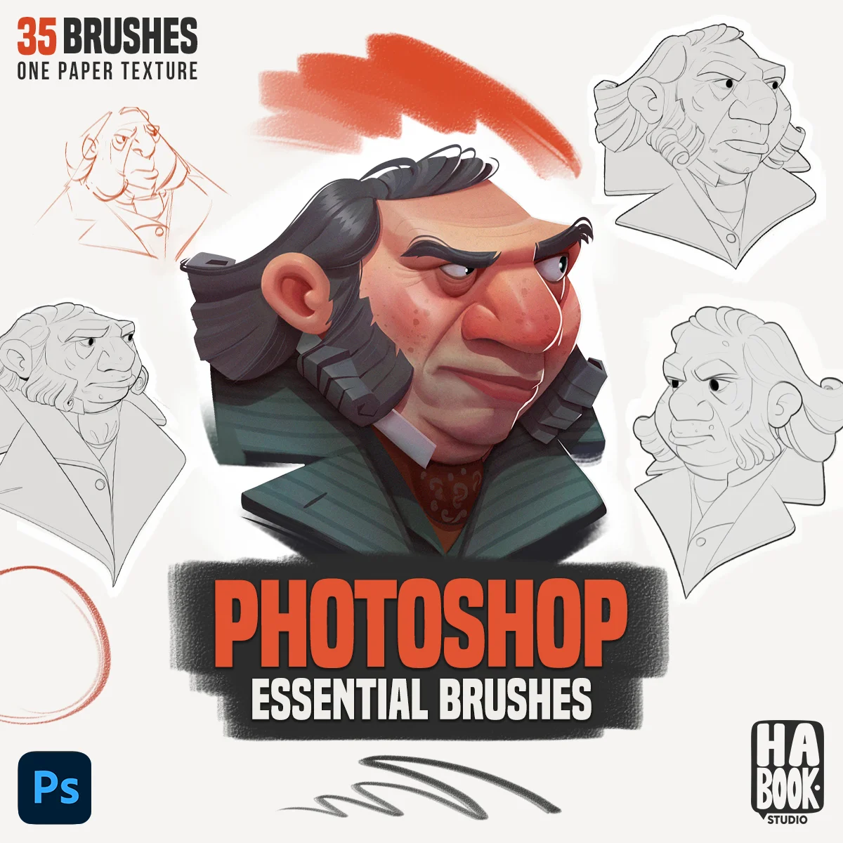 HABOOK Photoshop Essential Brushes | HABOOK