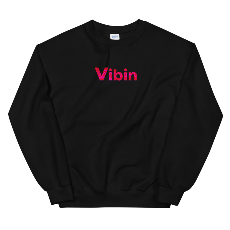 Vibin Crewneck - Red and Black | Vibin Jivan