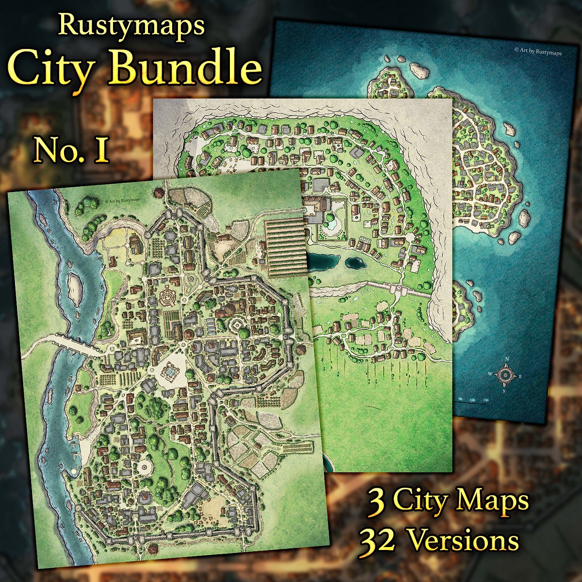 City Bundle No. 1 | Rustymaps