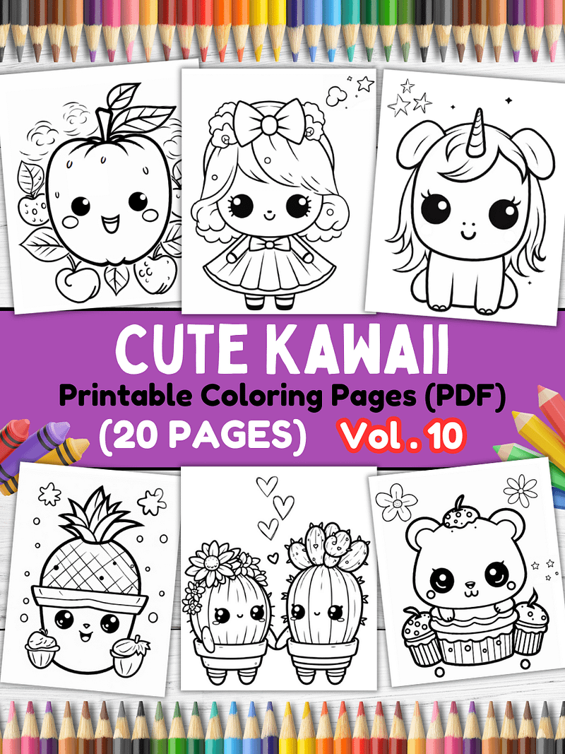 free printable coloring pages kawaii food