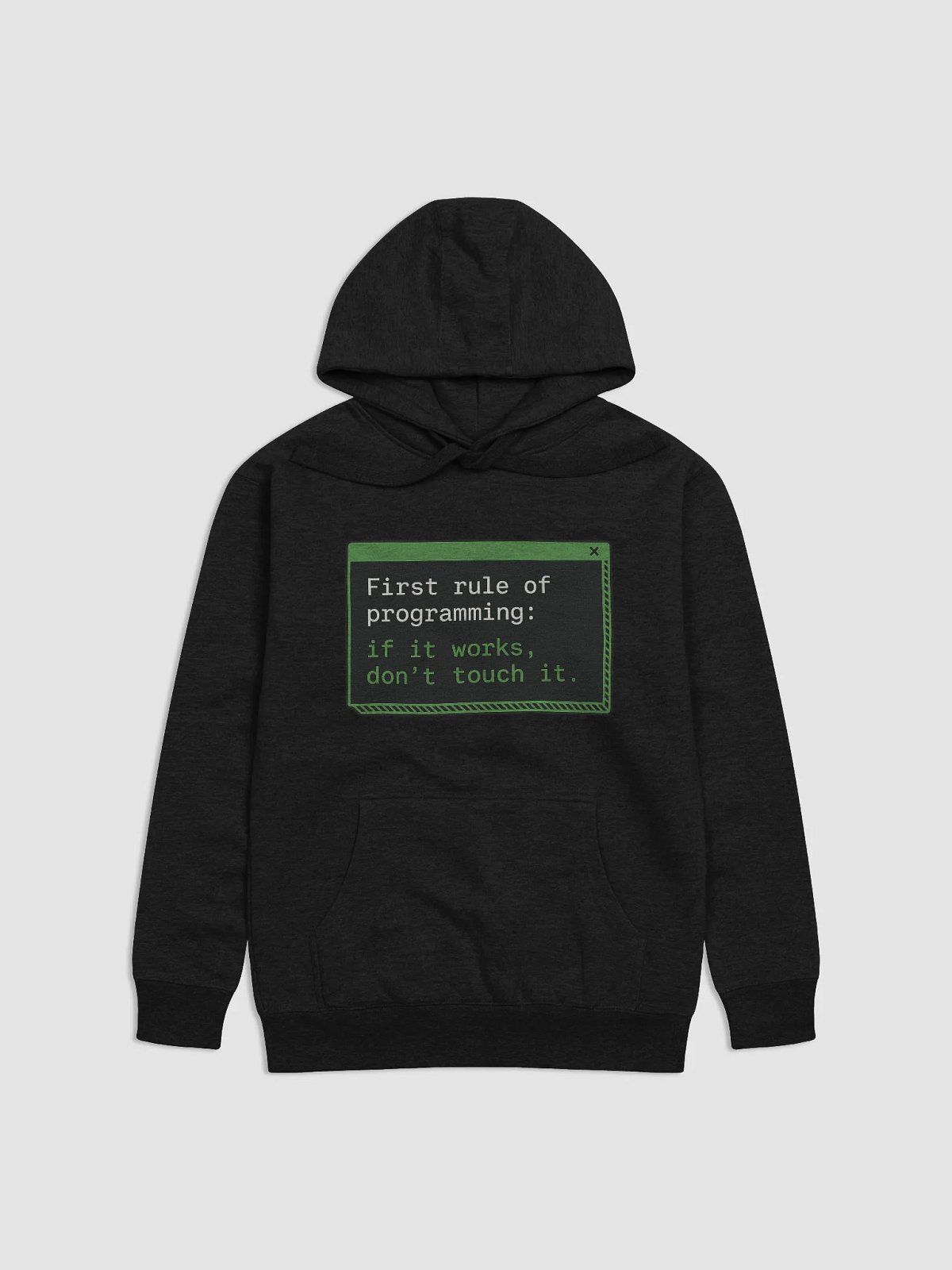 1st Rule of Programming Hoodie | Geeky Script