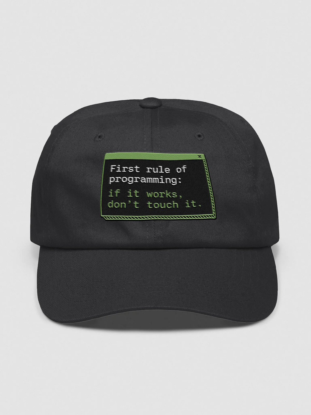1st Rule of Programming Hat | Geeky Script