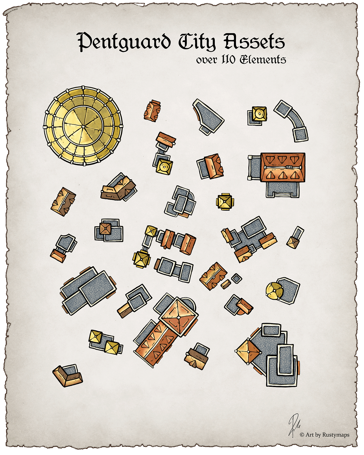Pentguard City Assets Pack | Rustymaps