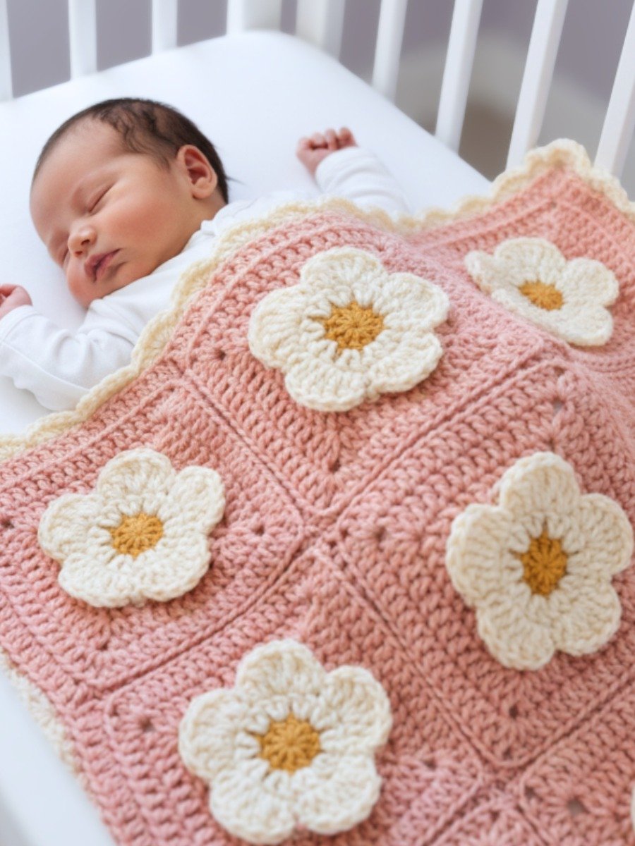 Cozy Petals Baby Blanket Crochet Pattern PDF | + Video Tutorial ...