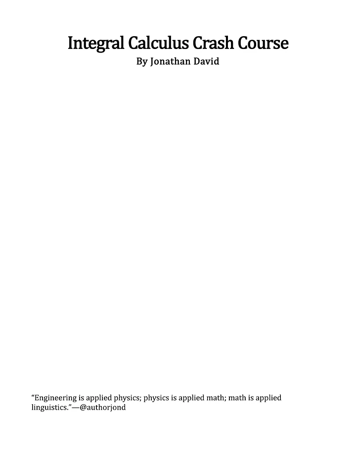 Author Jonathan David