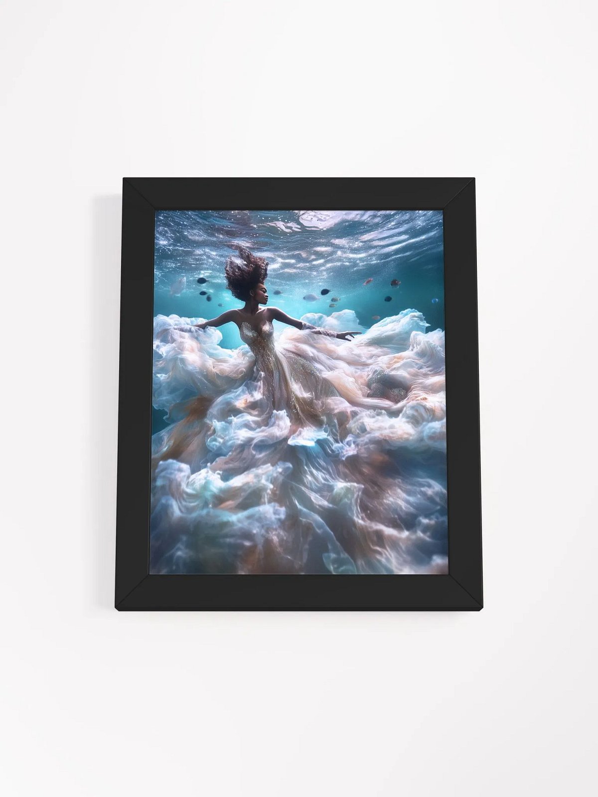 Yemoja: The Majestic Ocean Goddess - Framed Matte Poster | House of Horus