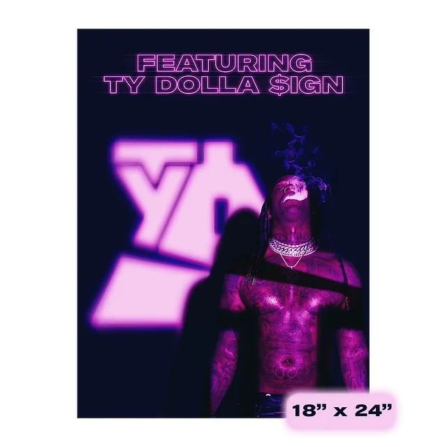 Featuring Ty Dolla $ign Neon Purple Vinyl | Ty Dolla Sign Featuring Ty Dolla $ign Neon Purple Vinyl | Ty Dolla Sign