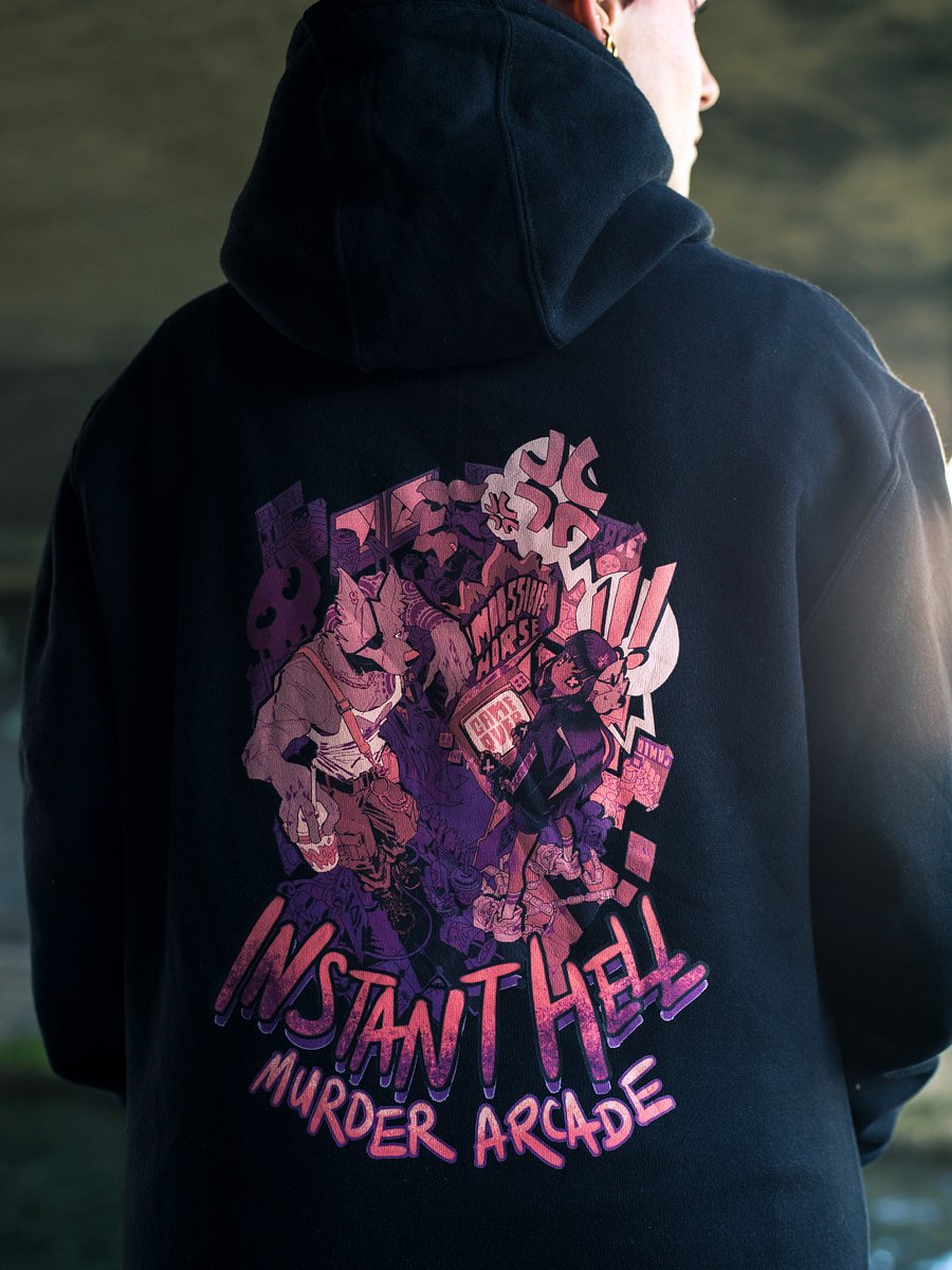 Instant Hell Murder Arcade Hoody | Super Eyepatch Wolf