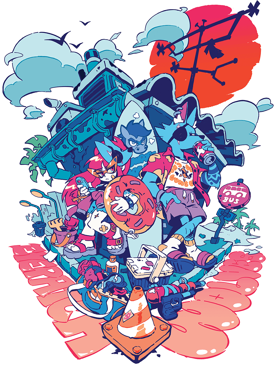 “Eyepatch Wolves Summer” Tee | Super Eyepatch Wolf