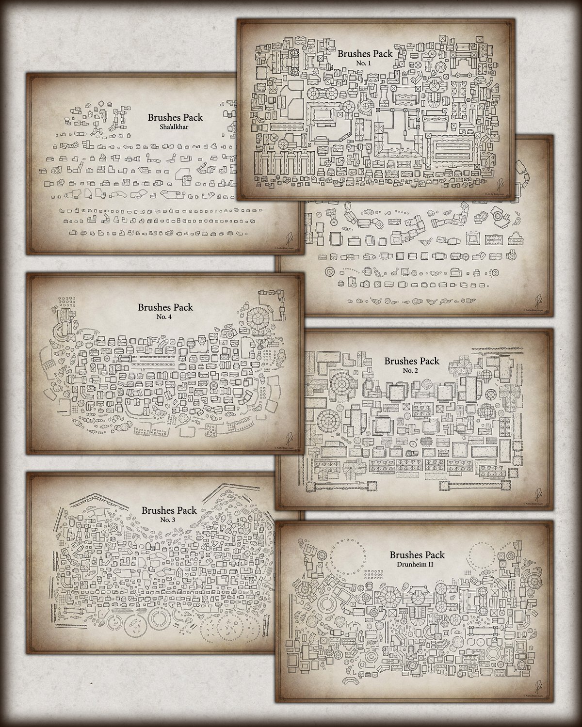 Map maker - Brush final bundle Pack | Rustymaps