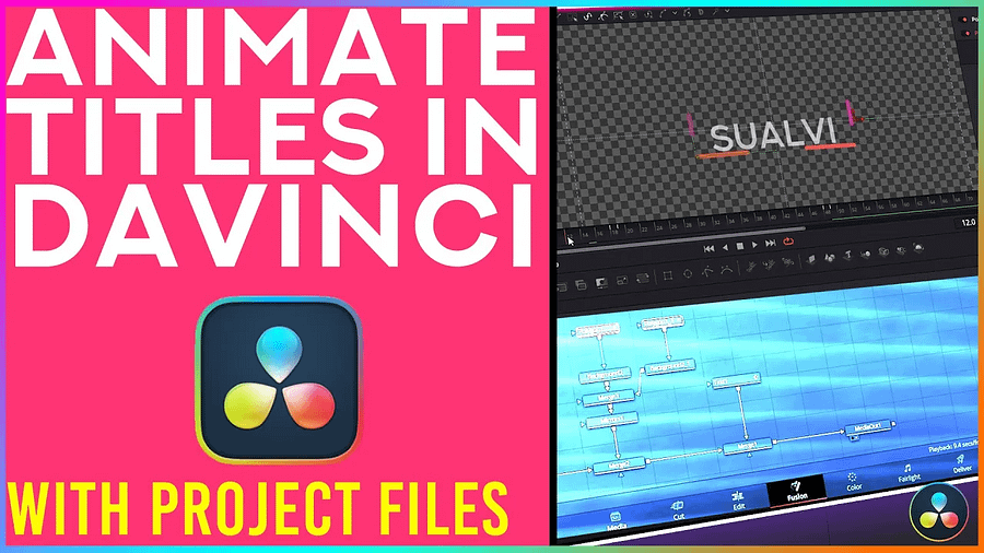 DaVinci Resolve Minimalist Animated Title - SUALVI