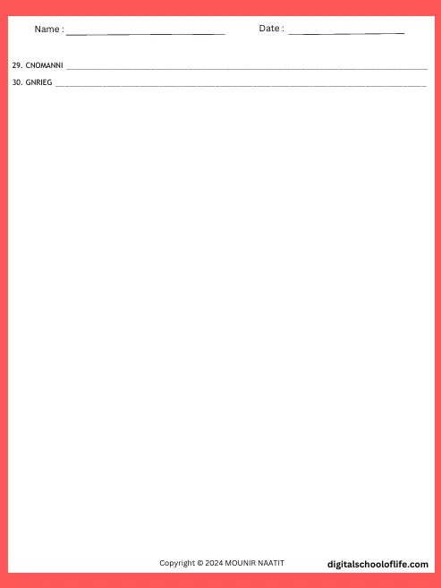 Gingerbread Word Scramble Puzzle – Festive Holiday Fun for Kids ...