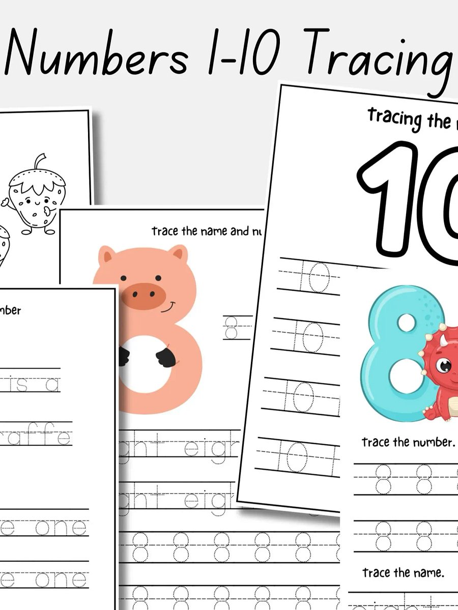 Printable Toddler Worksheets, Kindergarten Learning Bundle,Busy Book ...