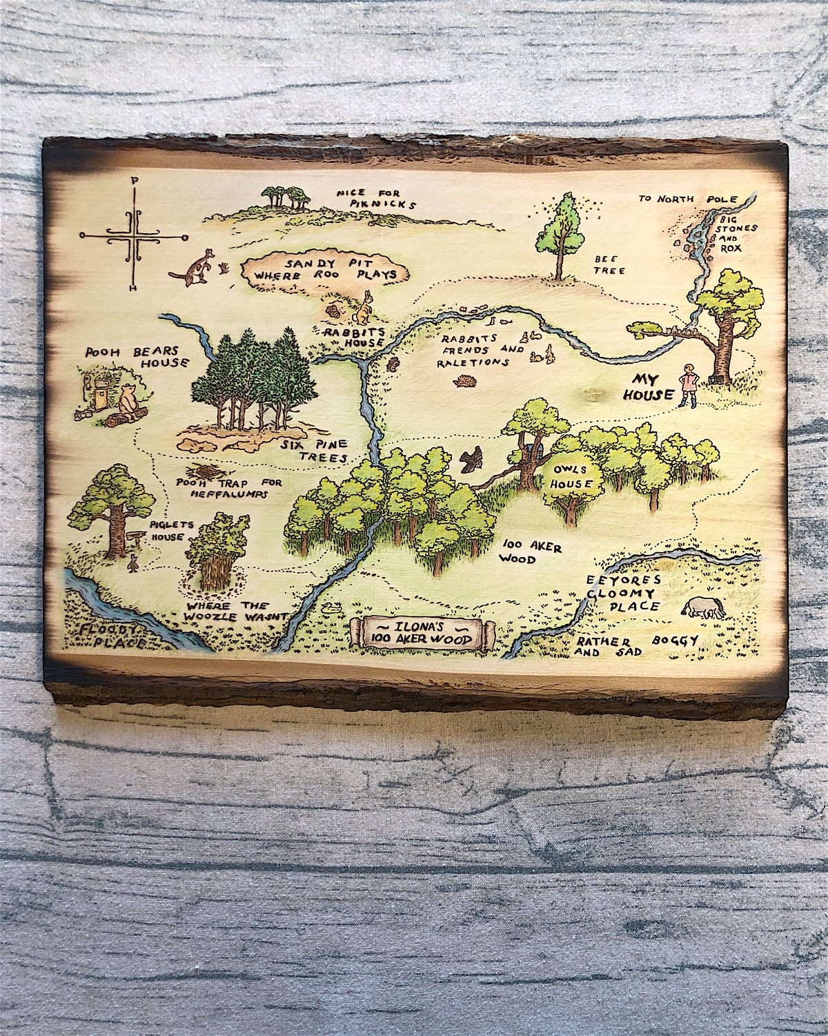 100 Aker Wood Map | The Anchored Albatross