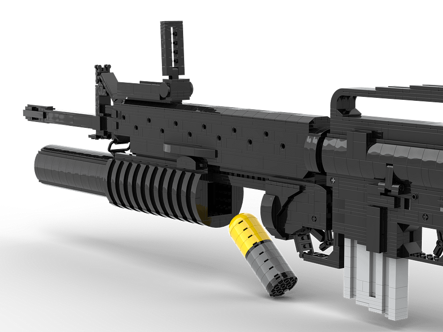 LEGO M16A1/M203 - LDD Instructions - MyDifferentUserName