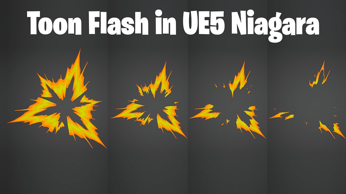 2D Toon Flash in Unreal Engine 5.4 Niagara Tutorial | Download Files | CGHOW