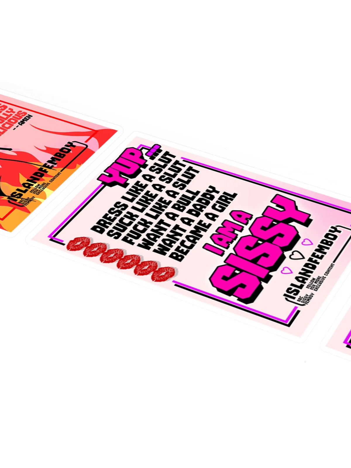 ISLANDFEMBOY : Sissy Sticker Pack : Femboy : Twink | ISLANDFEMBOY : Sissy Stickers and Fun Gift ...