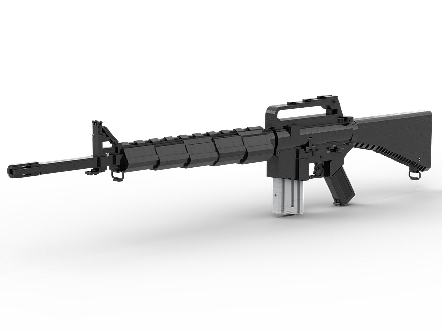 LEGO M16A1/M203 - LDD Instructions | MyDifferentUserName