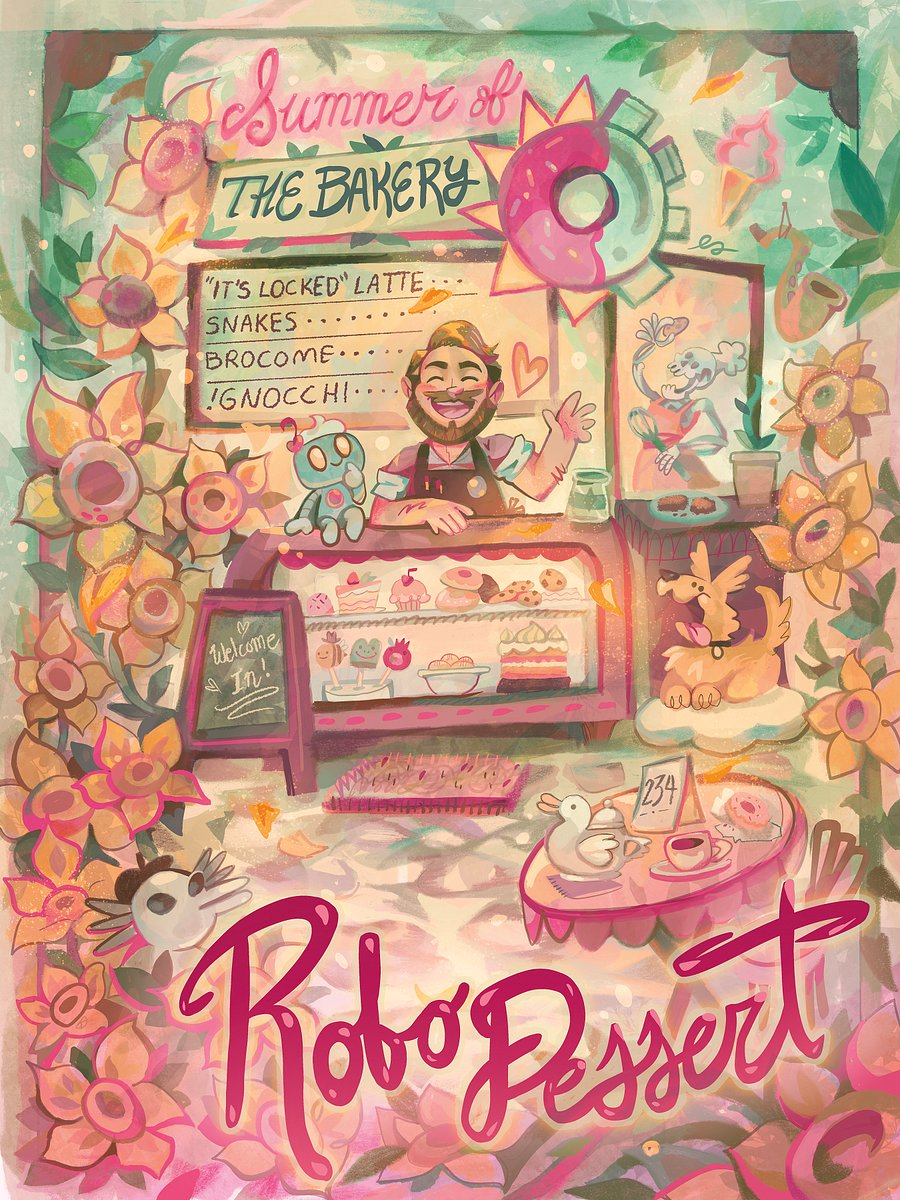Welcome to the Bakery - Summer Print - robodessert