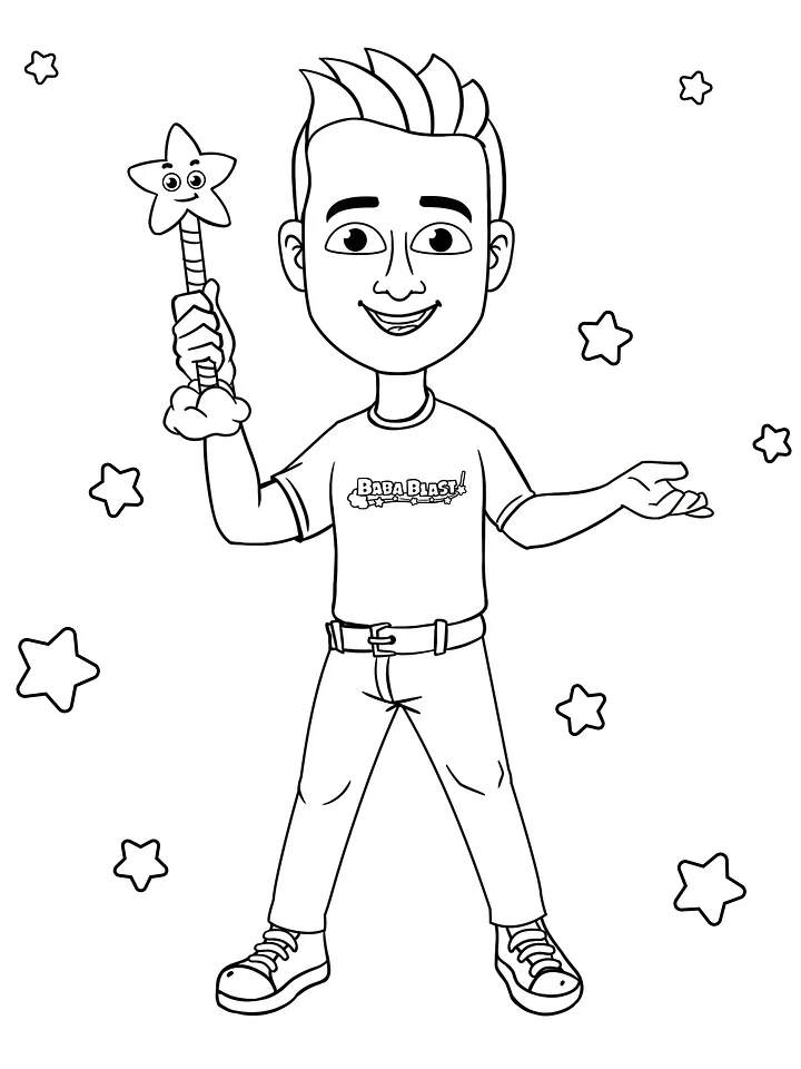 wiggles coloring pages emma