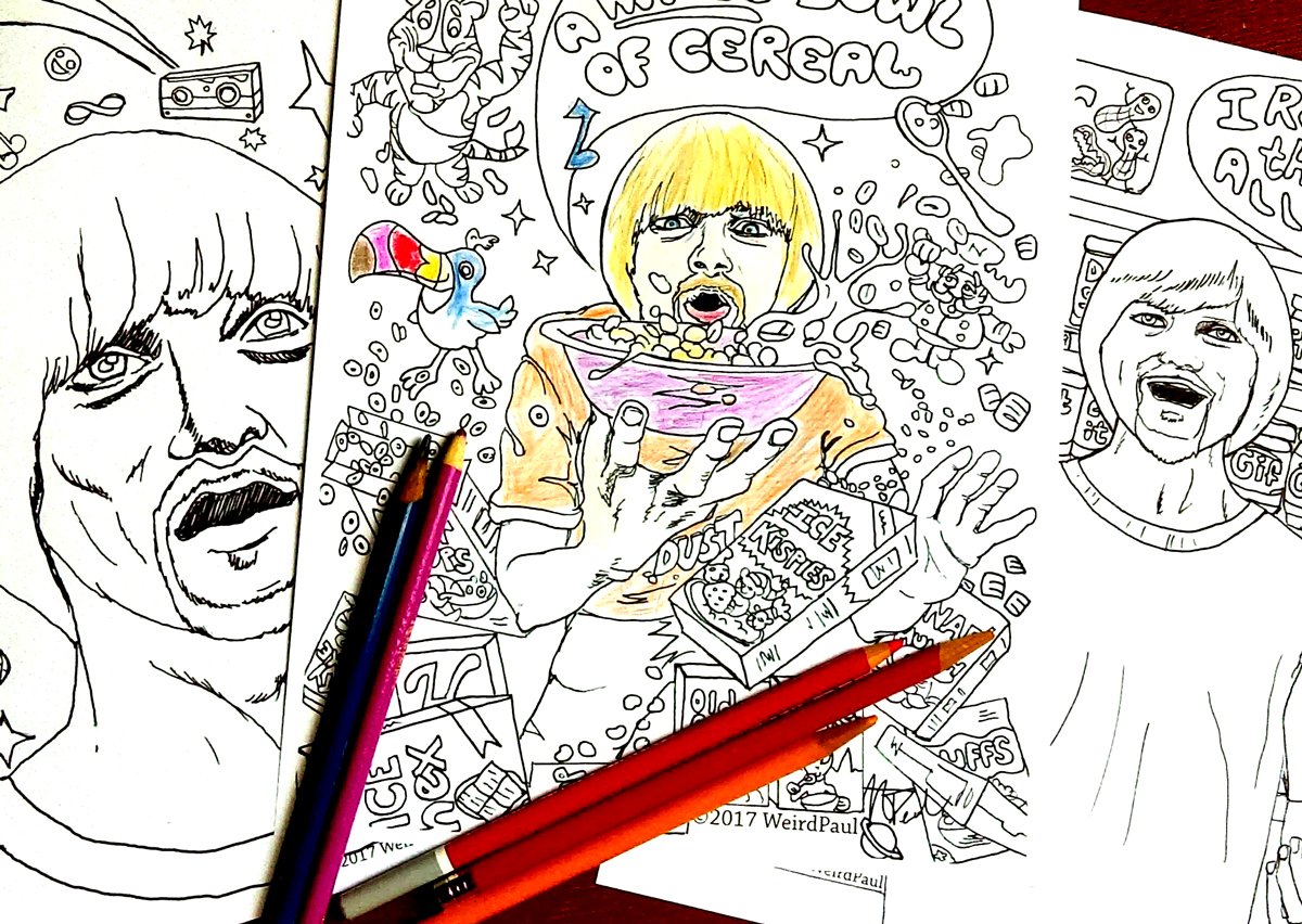 weird coloring pages for adults