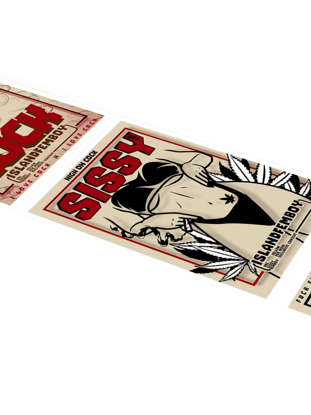 ISLANDFEMBOY : Sissy Sticker Pack : Femboy : Twink | ISLANDFEMBOY : Sissy Stickers and Fun Gift ...