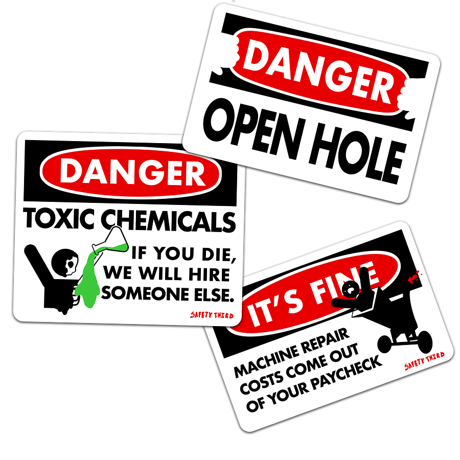 Sticker Pack - Safety Third