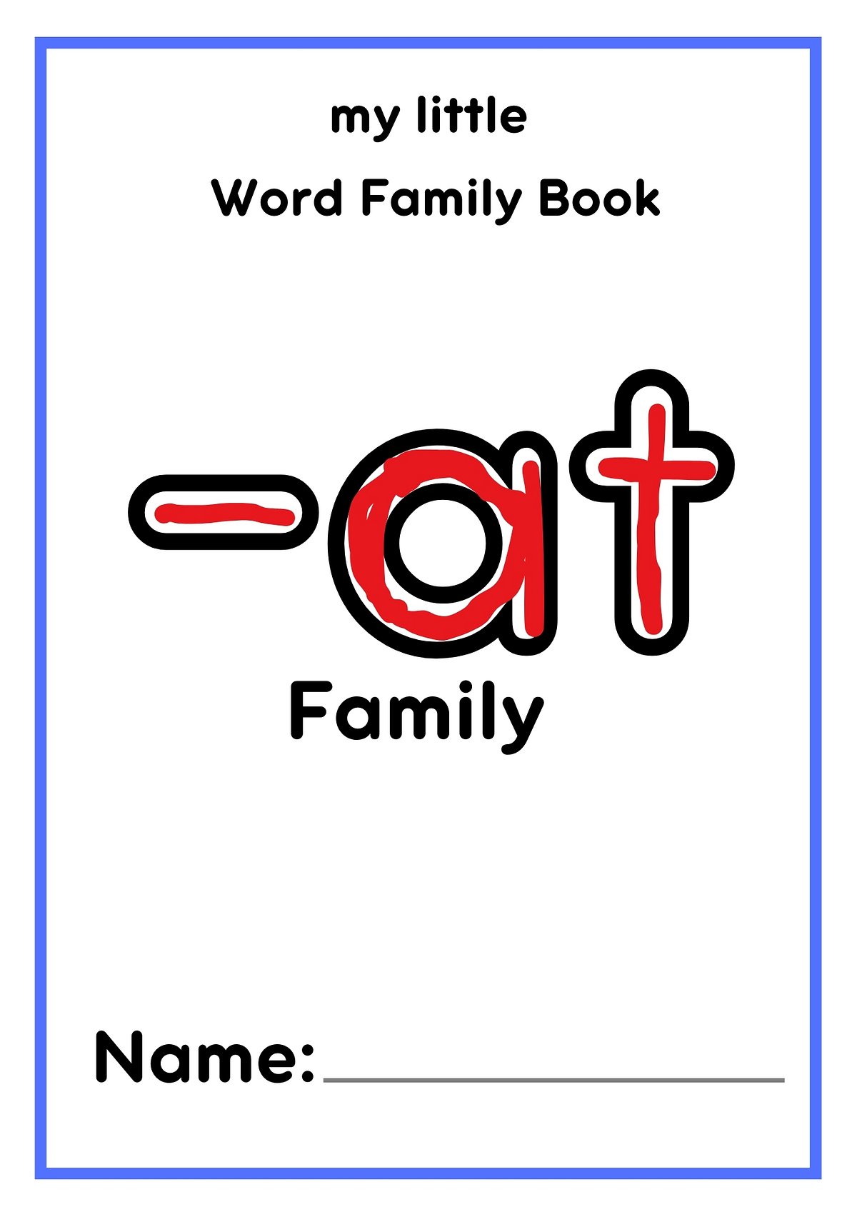 CVC Words Word Family Books | Study Prints