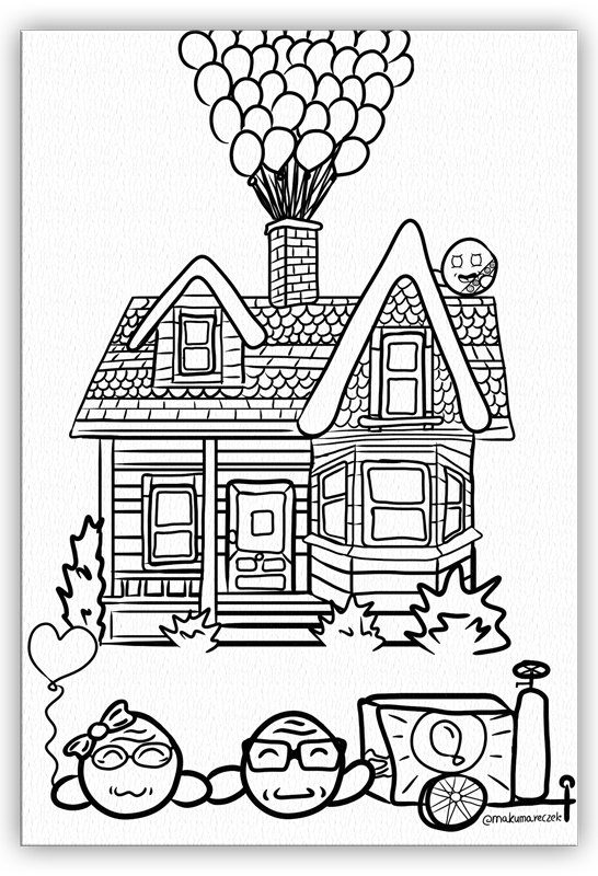 up movie coloring pages printable