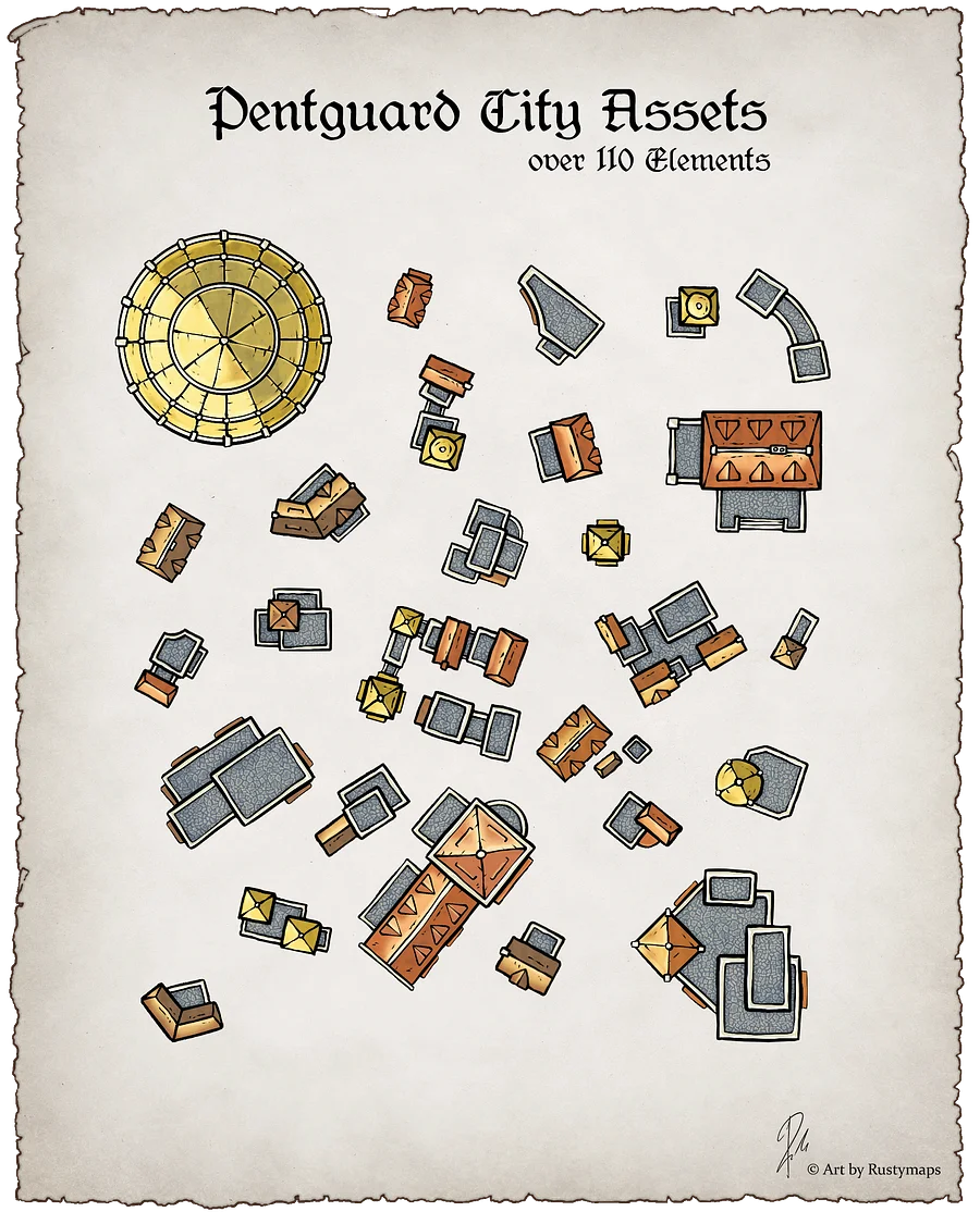 Pentguard City Assets Pack | Rustymaps