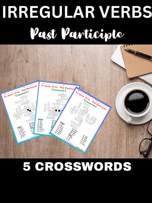 Master Irregular Verbs: 5 Engaging Crosswords to Perfect Past ...